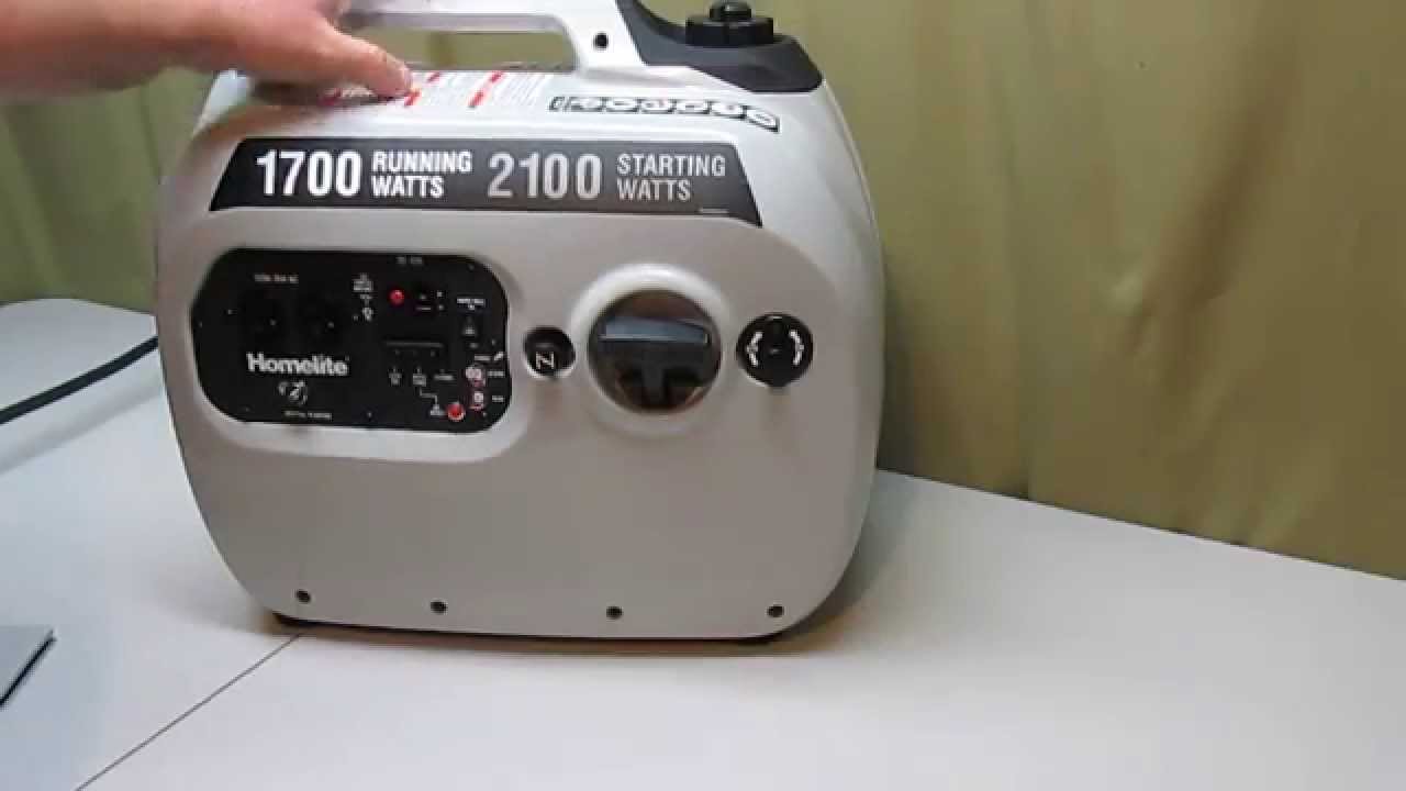 Homelite 2100 Watt Inverter Generator Skin It - YouTube