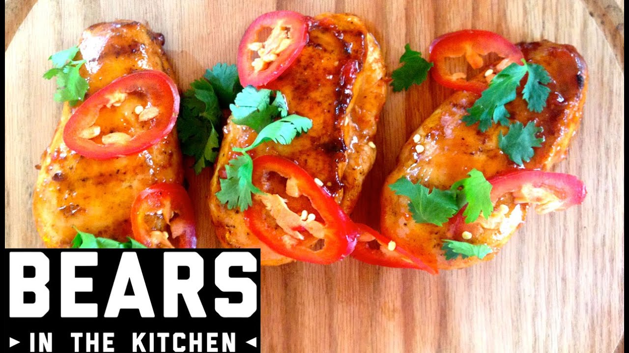 Jalapeño Bourbon Chicken | Bears In The Kitchen - YouTube