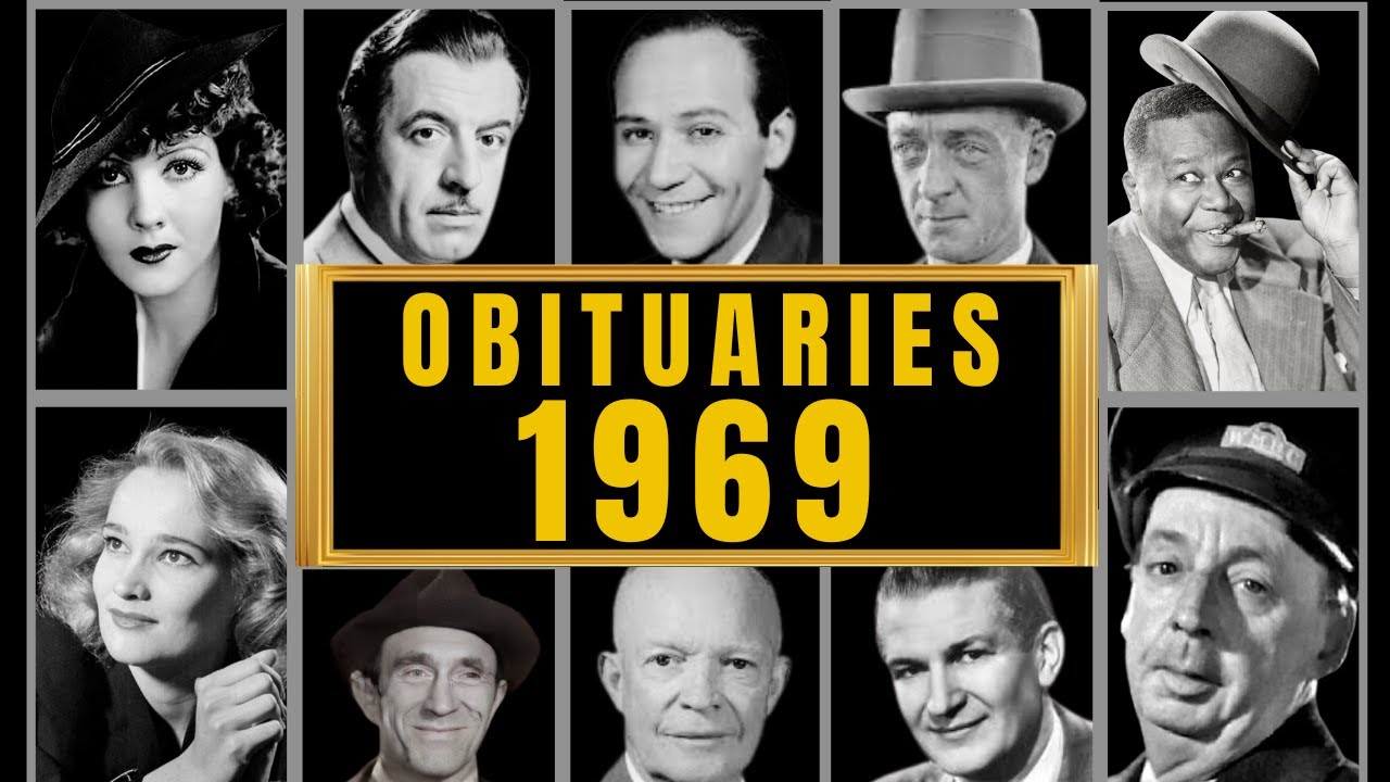 Famous Hollywood Celebrities We've Lost in 1969 - Obituary in 1969 ...