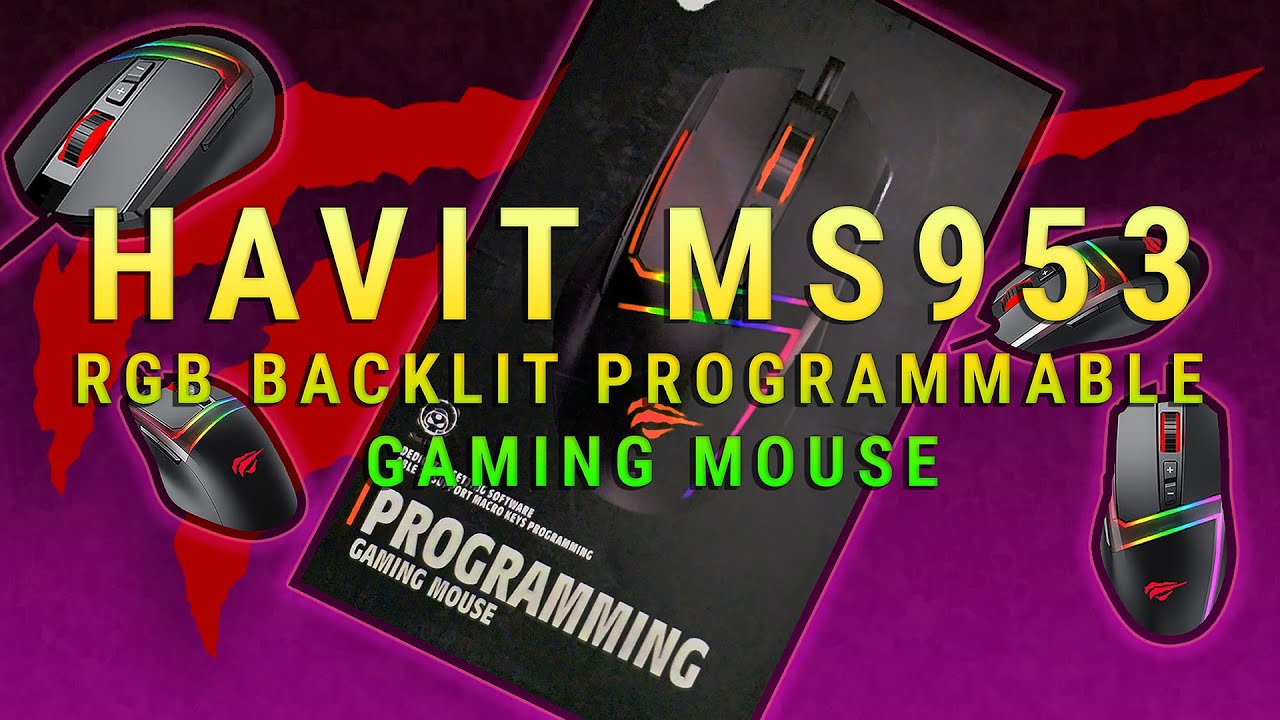 Havit MS953 RGB Backlit Programming Gaming Gamenote Large Mouse ...