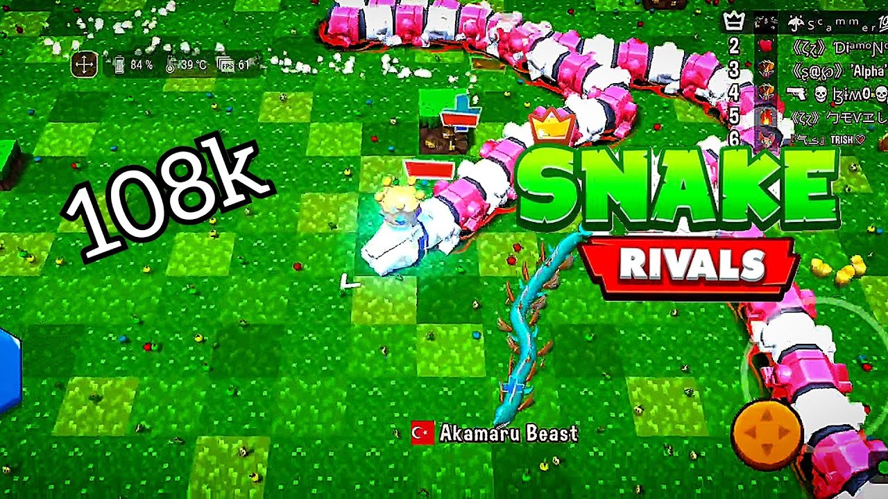 Snake rivals GAMEPLAY | 108k SCORE | #snakerivals - YouTube