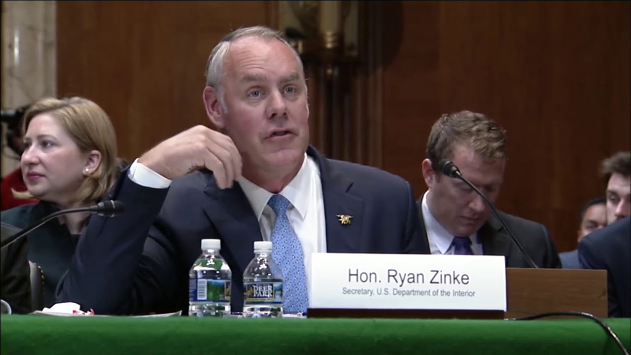 Senator Murkowski Questions Secretary Zinke on Reorganization of ...
