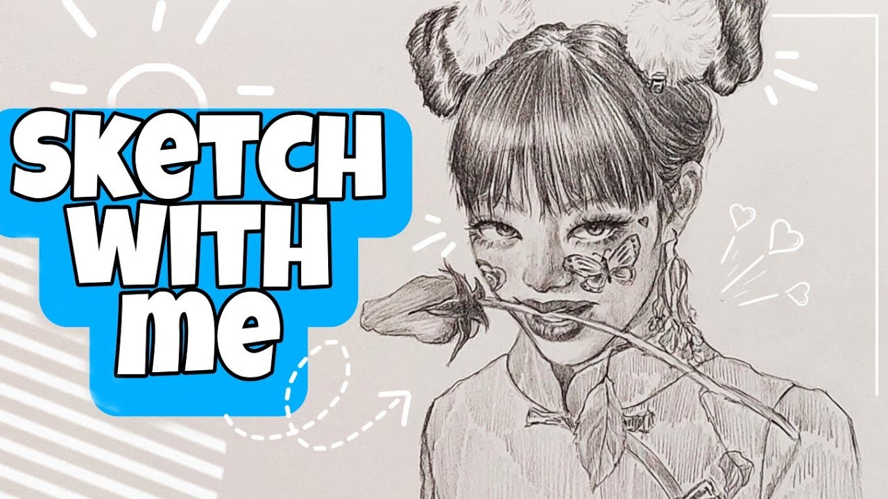 Pencil Sketch | Full process step by step | tutorial | 연필스케치 - YouTube