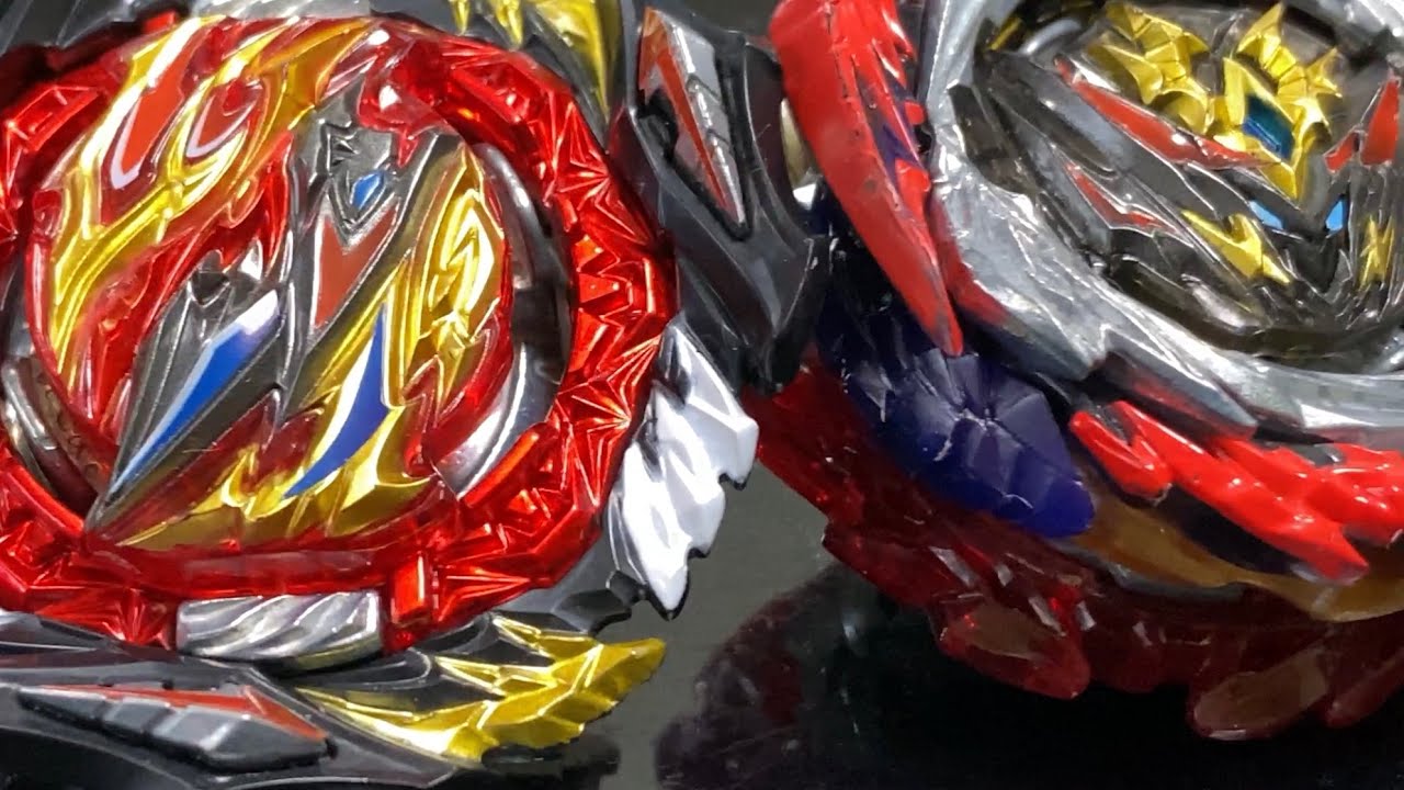 Divine Belial VS Dynamite Belial Perfect Gear Beyblade Burst Ultimate ...