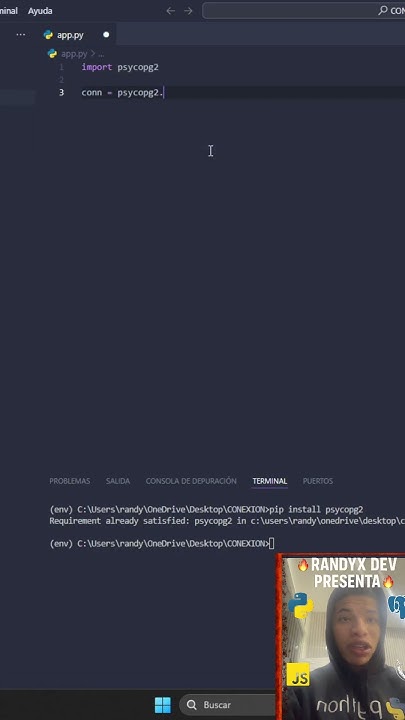 Conecta Python con Postgres en 60s! #viralvideo #programming - YouTube