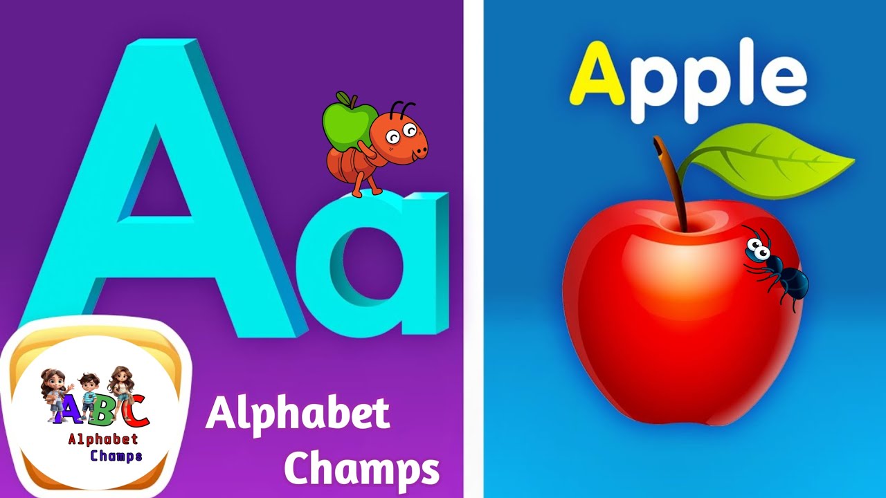 A For Apple A For Ant - Alphabet Phonics Song For Children | Abc Rhymes ...