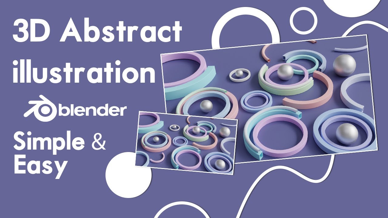 3D Abstract illustration II Blender - YouTube
