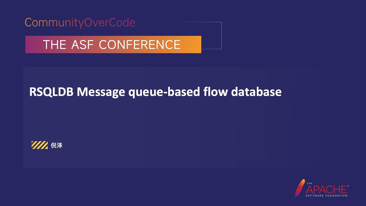 RSQLDB Message Queue-Based Flow Database - YouTube