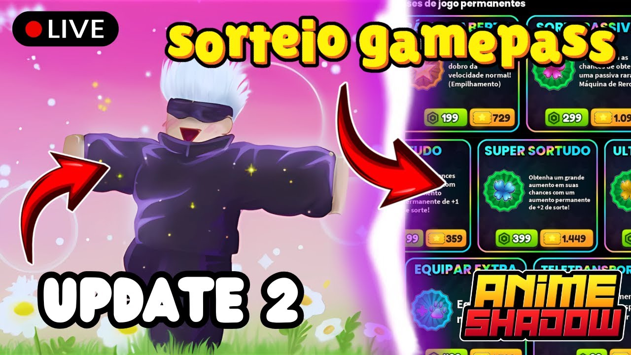 SORTEIO ! UPDATE 2 New code - ROOM ? ANIME SHADOW STRIKE #Roblox Vire ...