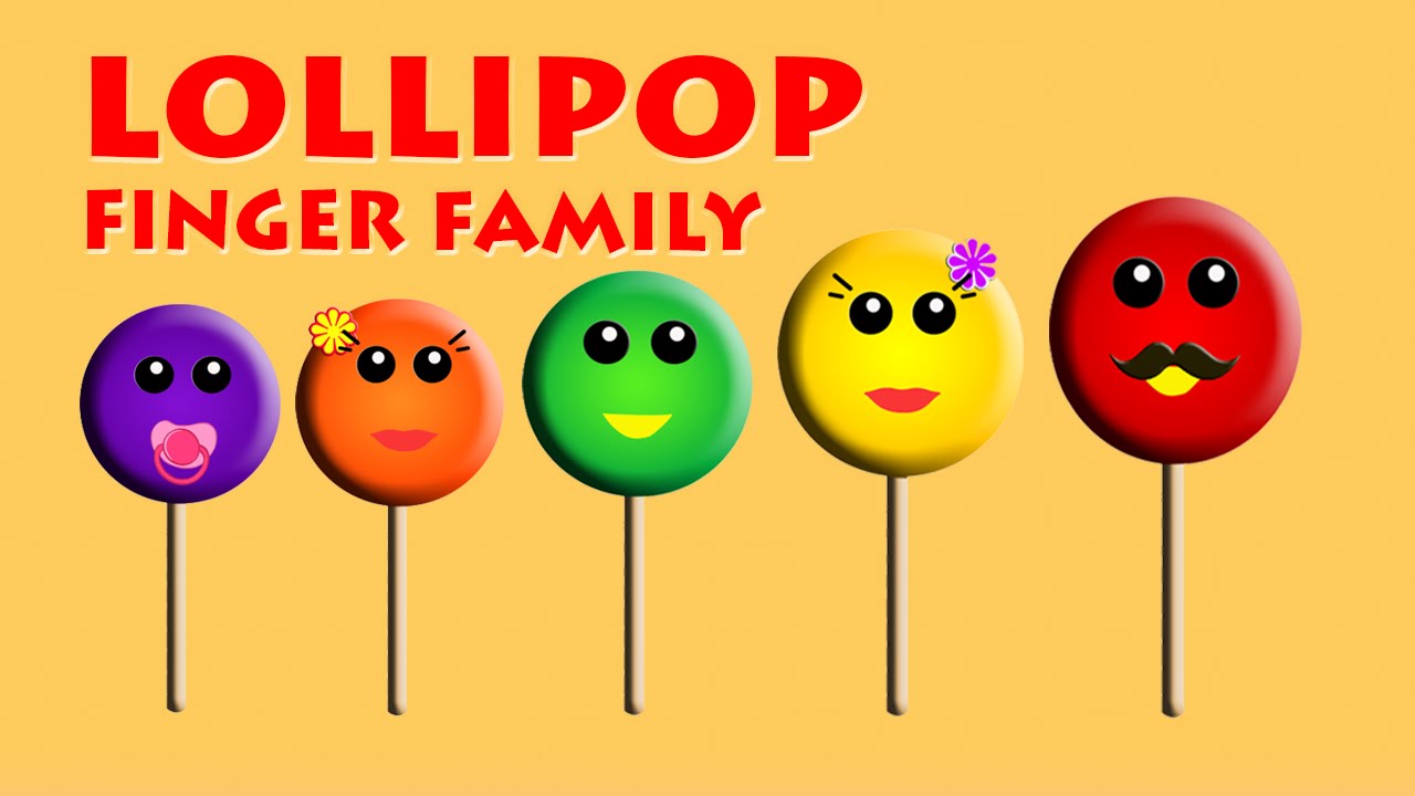 Lollipop Finger Family Nursery Rhymes - YouTube