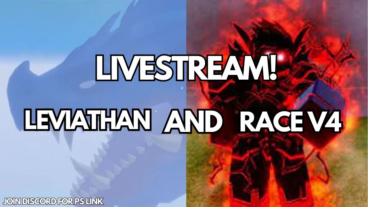 Blox Fruits - 🔴LIVE STREAM (Hunting Leviathan & Race V4) - YouTube