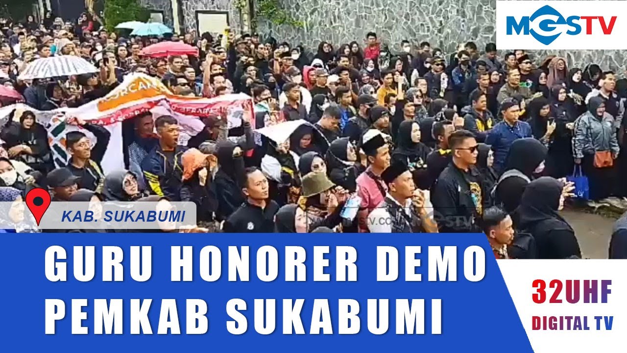 TAK KUNJUNG DIANGKAT P3K RIBUAN GURU HONORER SUKABUMI DEMO - YouTube