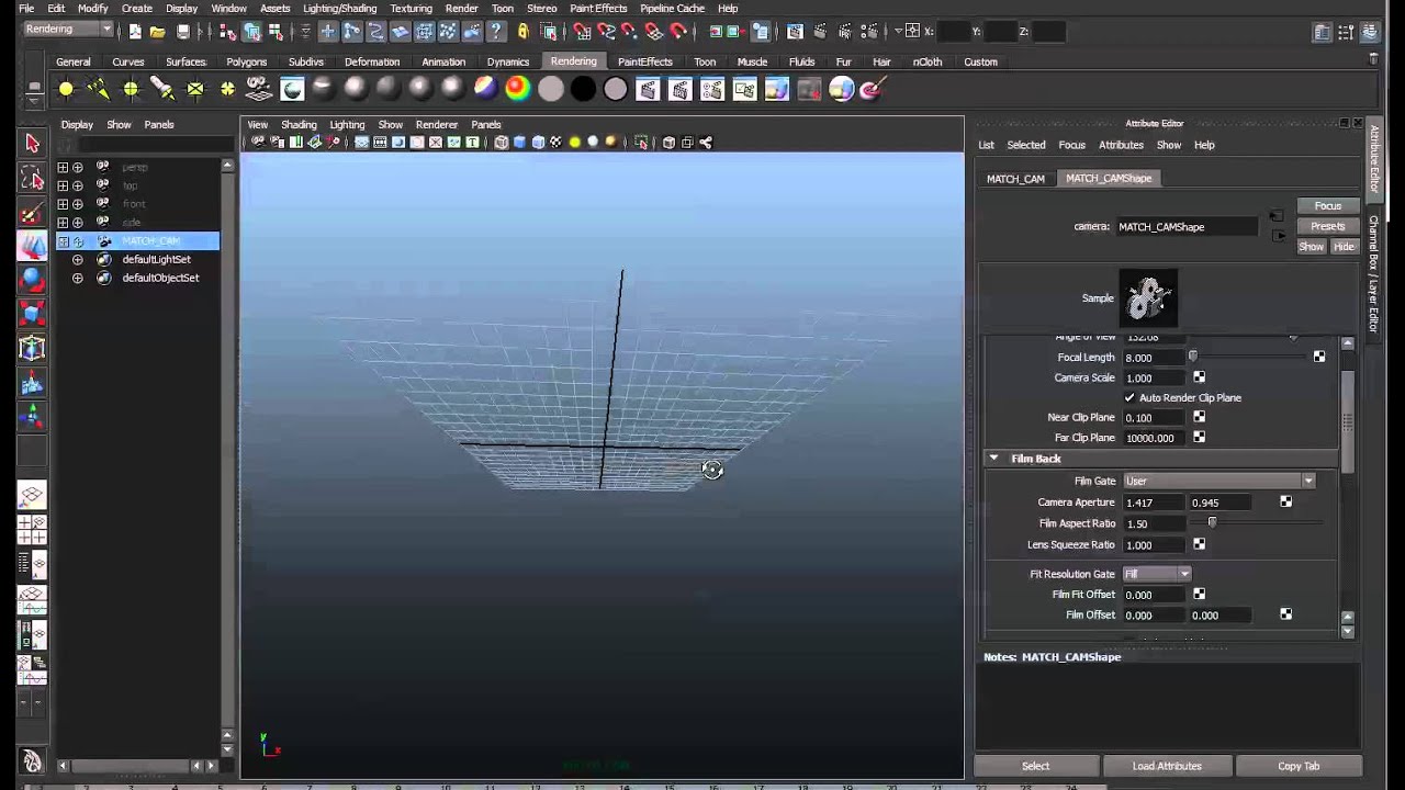 01 MAYA MATCH CAM INITIAL SET UP - YouTube