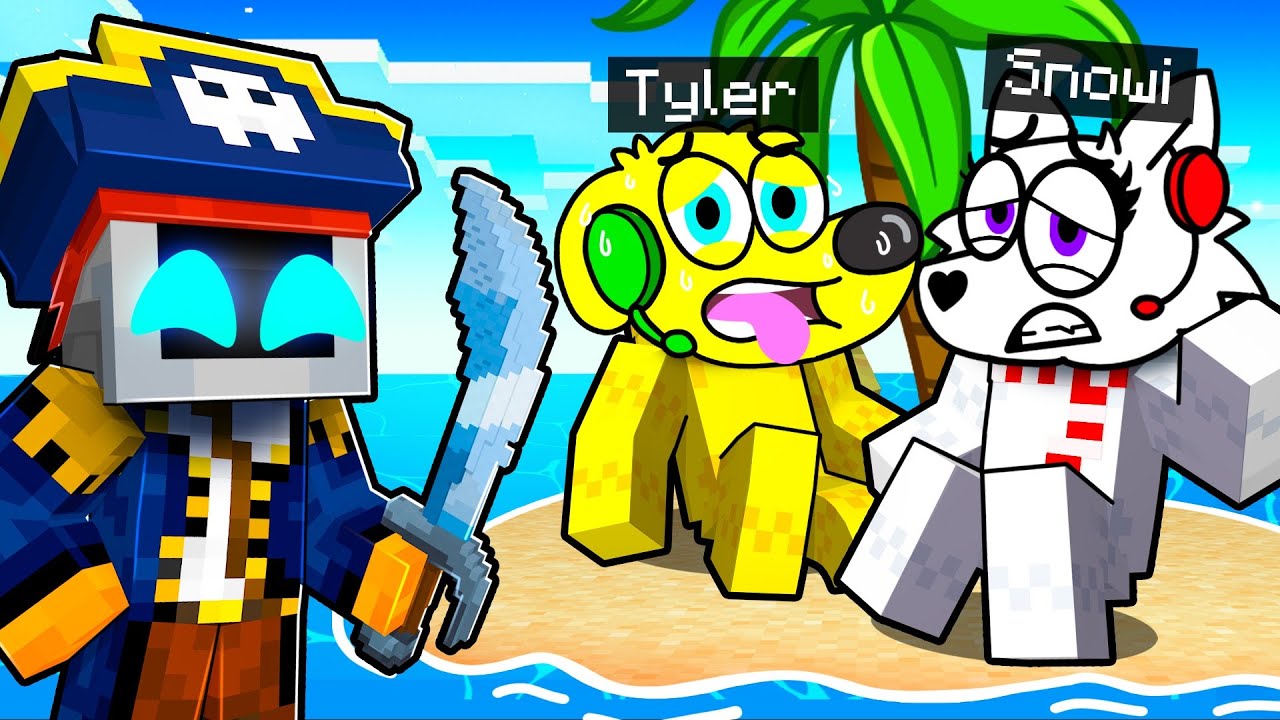 Tyler and Snowi Stranded on an ISLAND in Minecraft! - YouTube