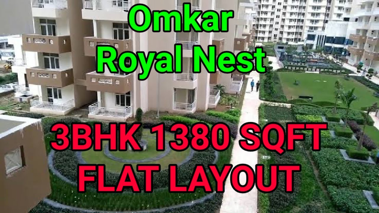 Omkar Royal Nest - 3bhk 1380 Sqft Flat Layout Noida Extension, Tech ...