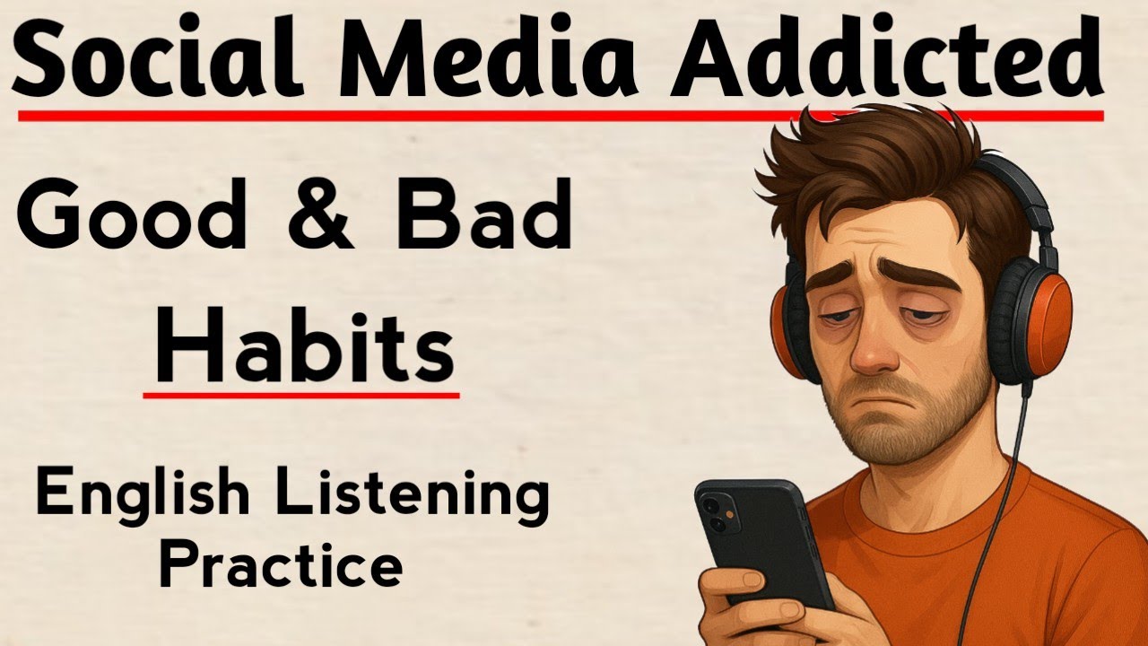 Slow English Listening Practice | Social Media: Good or Bad? | English ...
