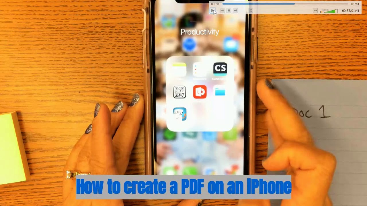 Creating a PDF on Phone - YouTube