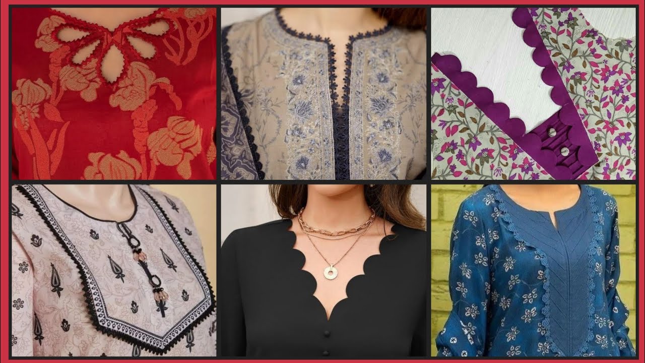 New Neck design 2025/Eid Neck design / Round design /neck line design ...