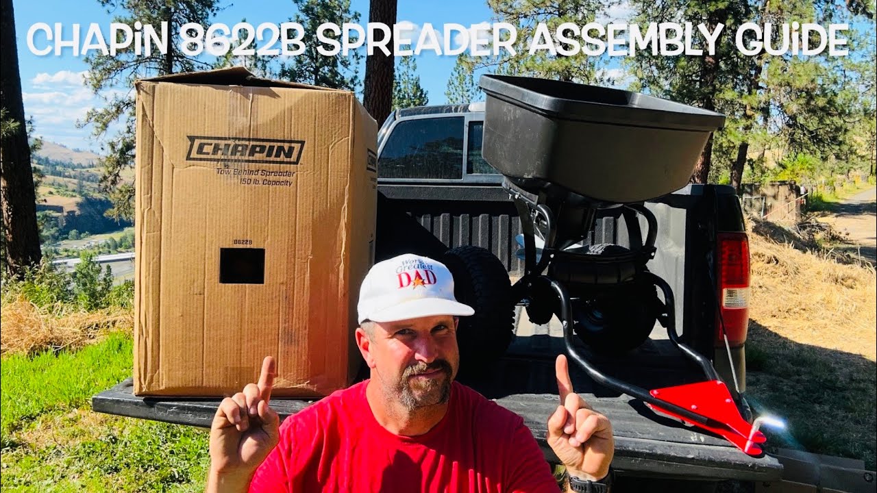 How To Assemble The Chapin 8622B 150 Pound Tow & Pull Behind Spreader ...