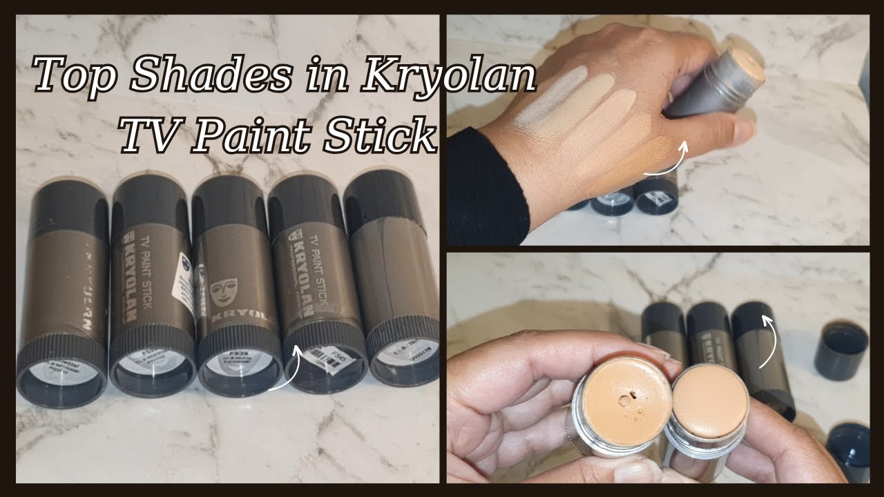 Kryolan TV Paint Stick|Top Shades for All SkinTones| Flawless Base ...