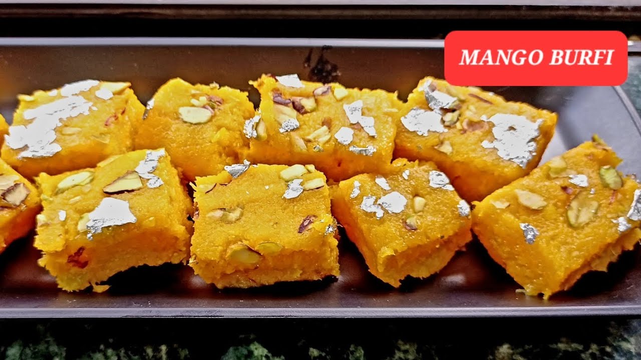 MANGO BURFI RECIPE | मऊ लुसलुशीत मँगो बर्फी | ROSHANI'S KITCHEN - YouTube