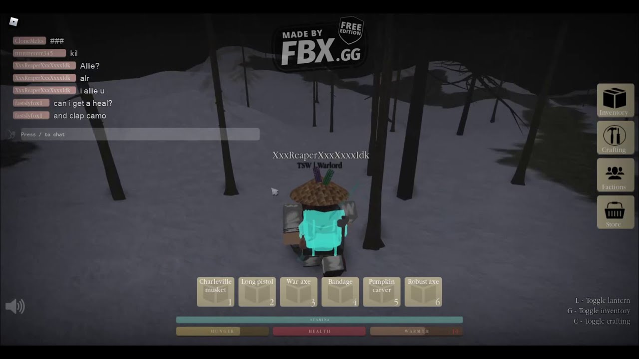 Roblox:The Northern Frontier Clapping Kids FFAS and looting *DEAD TNF ...