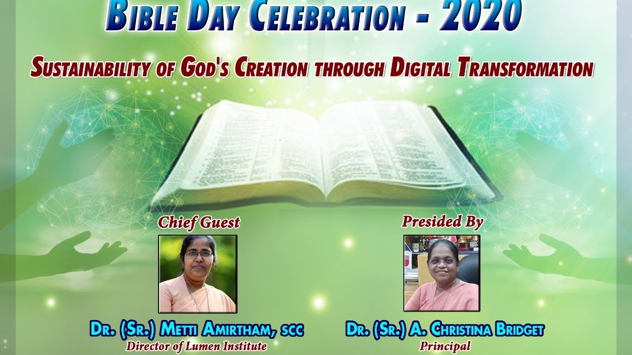 Bible Day Celebration 2020 - YouTube