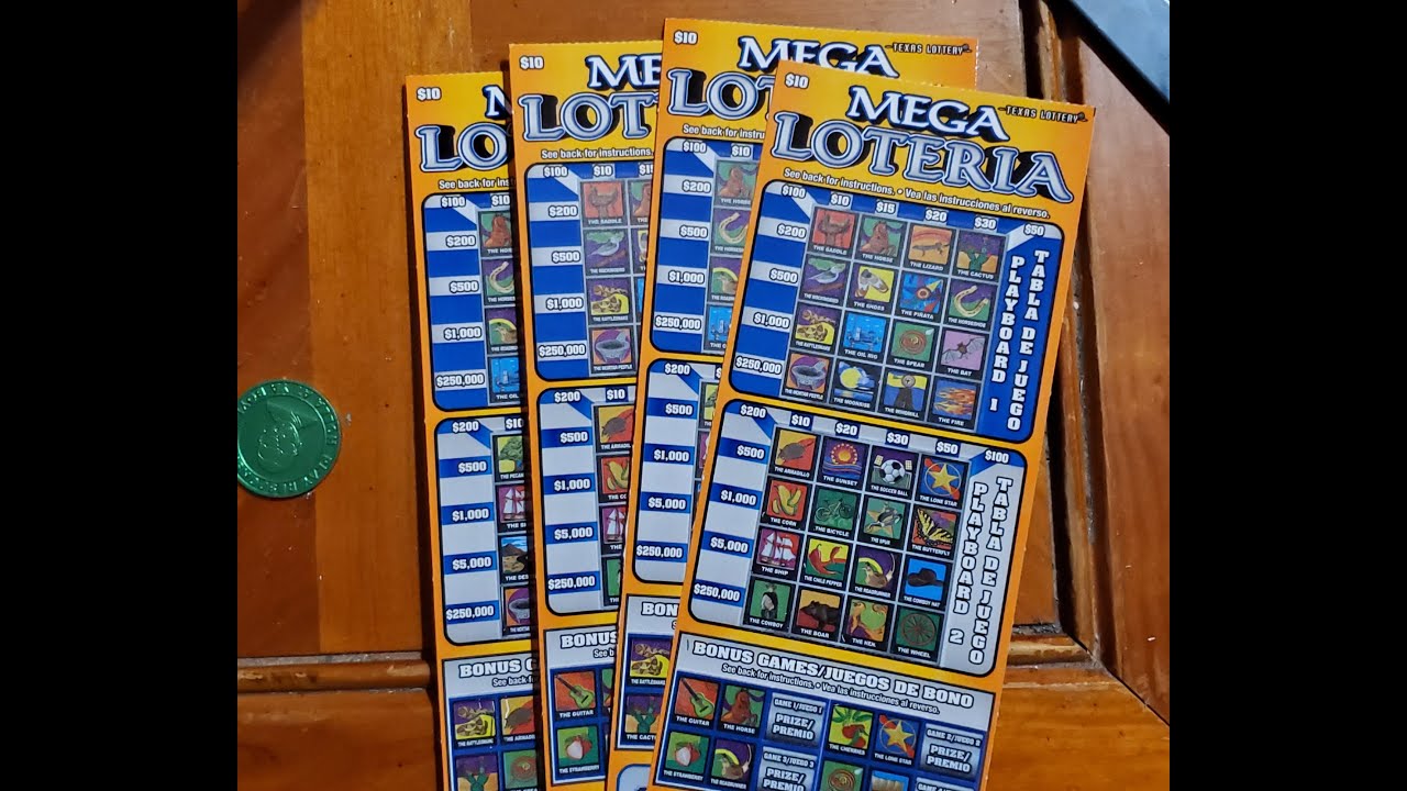 New version of the $10 Mega Loteria lottery ticket - YouTube