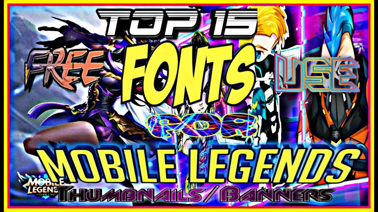 TOP 15 BEST FREE FONTS 2020•[FOR YOUTUBE BANNERS/THUMBNAILS]•MOBILE ...