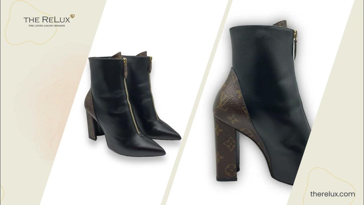 Louis Vuitton Matchmake Ankle Boots in Black 37 | The Relux - YouTube