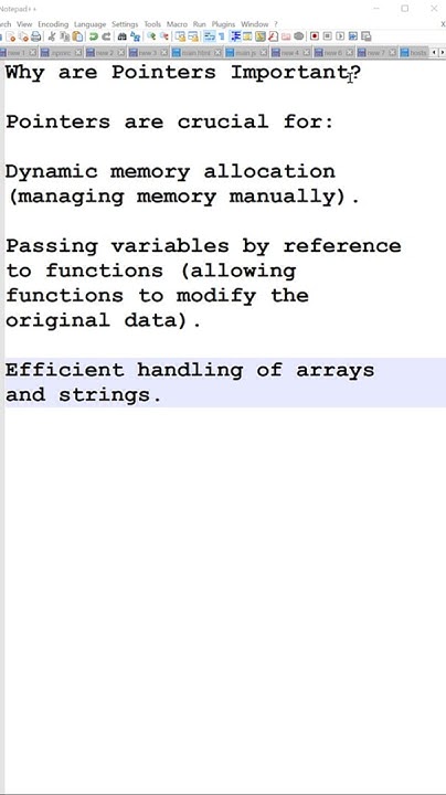 Why are Pointers Important? and how it is crucial in C Language - YouTube