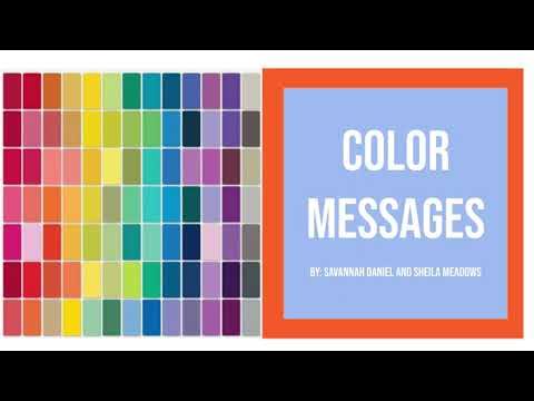 Color Messages by Sheila Meadows and Savannah Daniel - YouTube