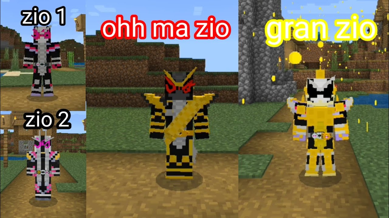 addon Kamen rider zio di Minecraftpe yang keren - YouTube