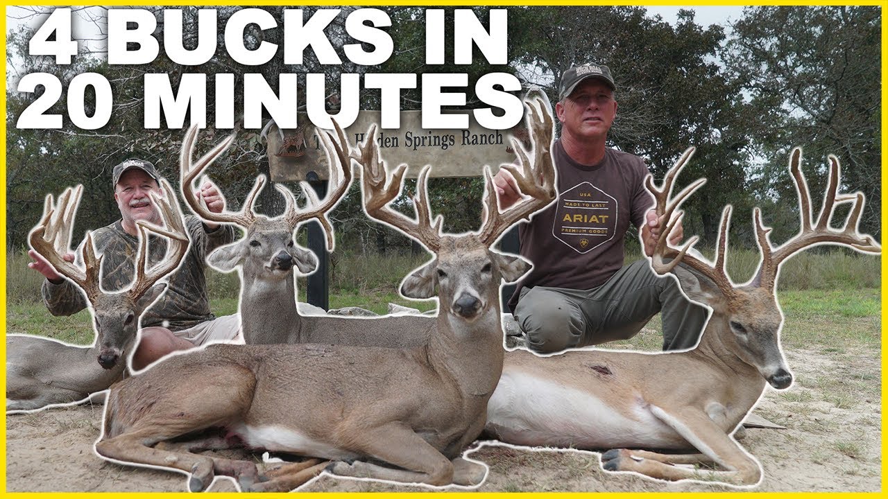 Four MONSTER Bucks in 20 MINUTES! - YouTube