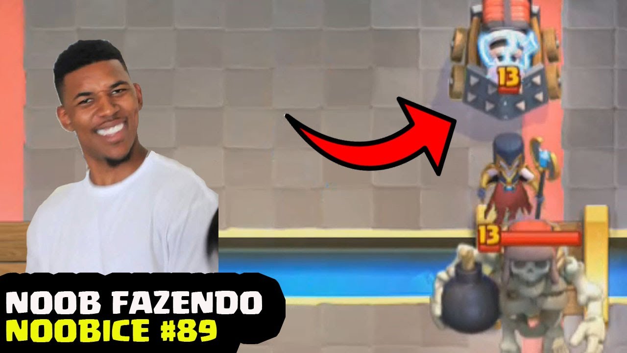 NOOB FAZENDO NOOBICE #89 - MOMENTOS ENGRAÇADOS NO CLASH ROYALE | FUNNY ...