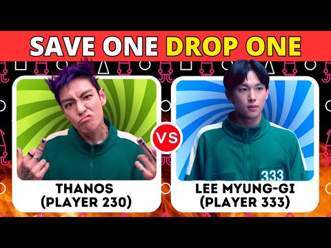 SAVE Your Famous SQUID GAME Characters!🔴🔺🟥(VERY HARD CHOICES)😱