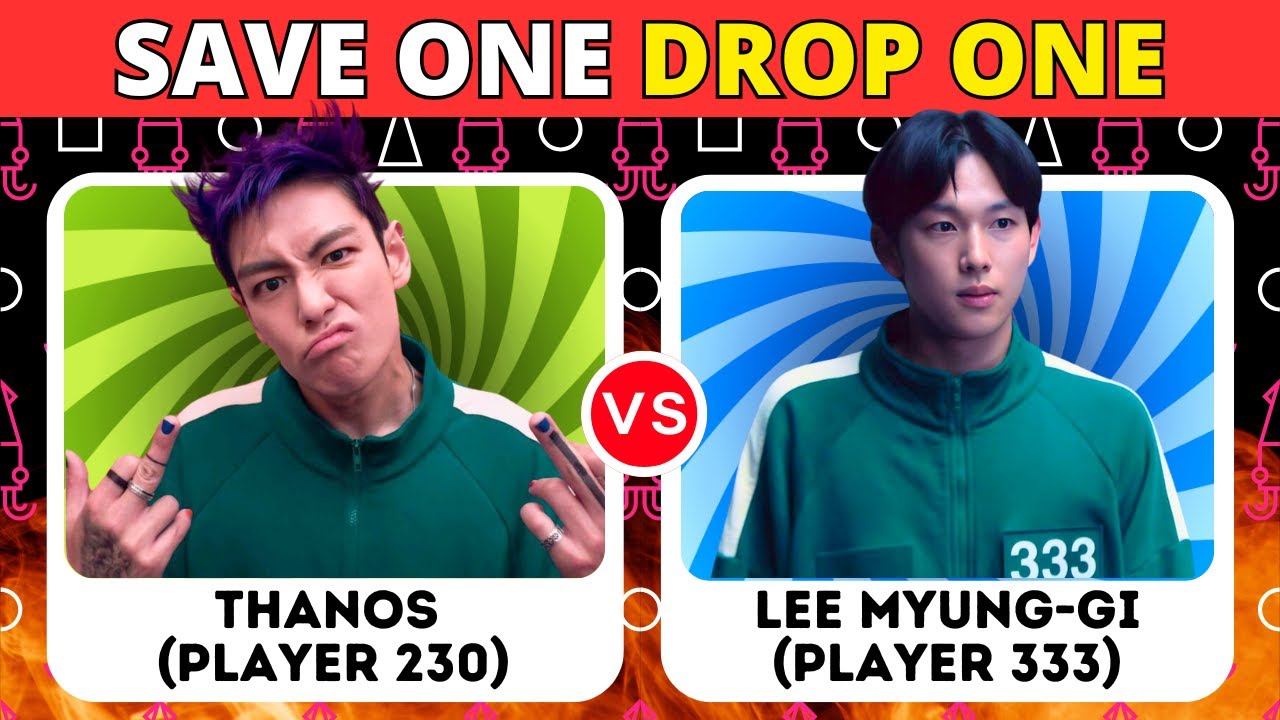 SAVE Your Famous SQUID GAME Characters!🔴🔺🟥(VERY HARD CHOICES)😱 - YouTube