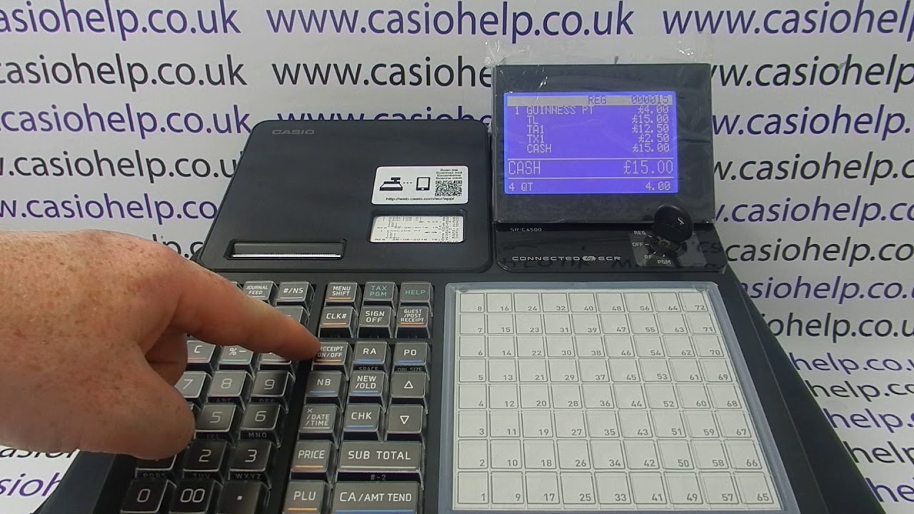 Troubleshooting Till Receipt Not Printing On The Casio SR-C4500 Cash ...