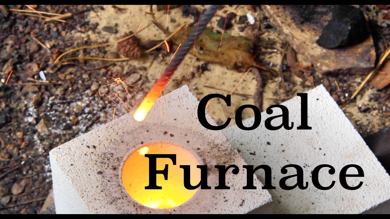 How To Make A Mini Coal Furnace With Fire Bricks - YouTube