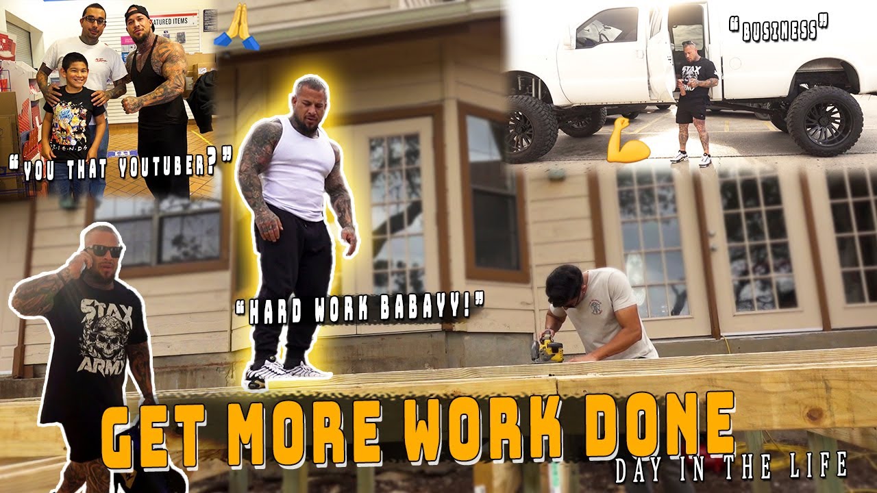GET MORE WORK DONE TODAY!! | TWO-A-DAY with the Homies | Day in the ...