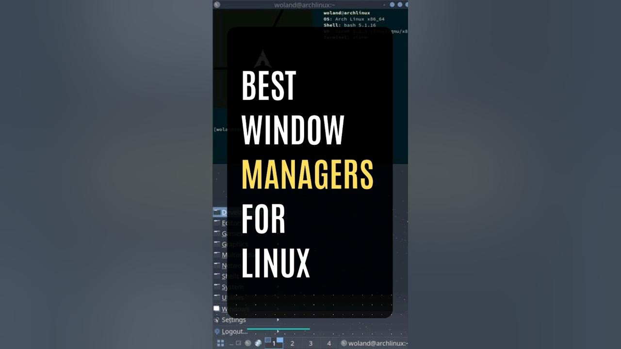 Best Window Managers For Linux #linux #manager - YouTube