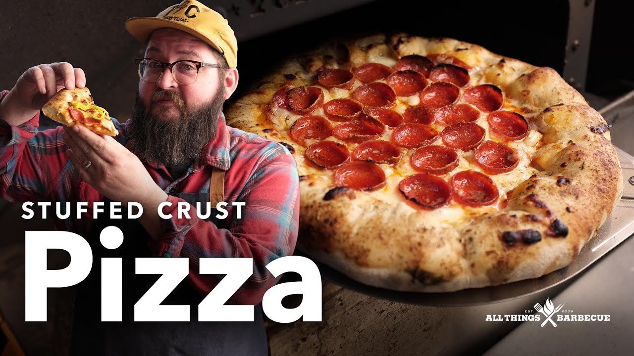How to Make Stuffed Crust Pizza on the Grill - YouTube