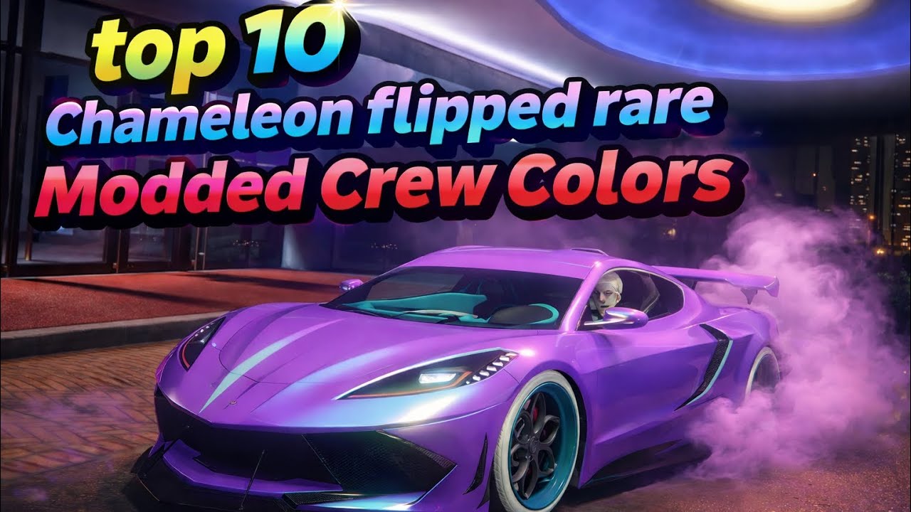 Top 10 Chameleon/Flipped/Rare Modded Crew Colors | GTA Online ...