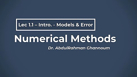 Numerical Methods - YouTube
