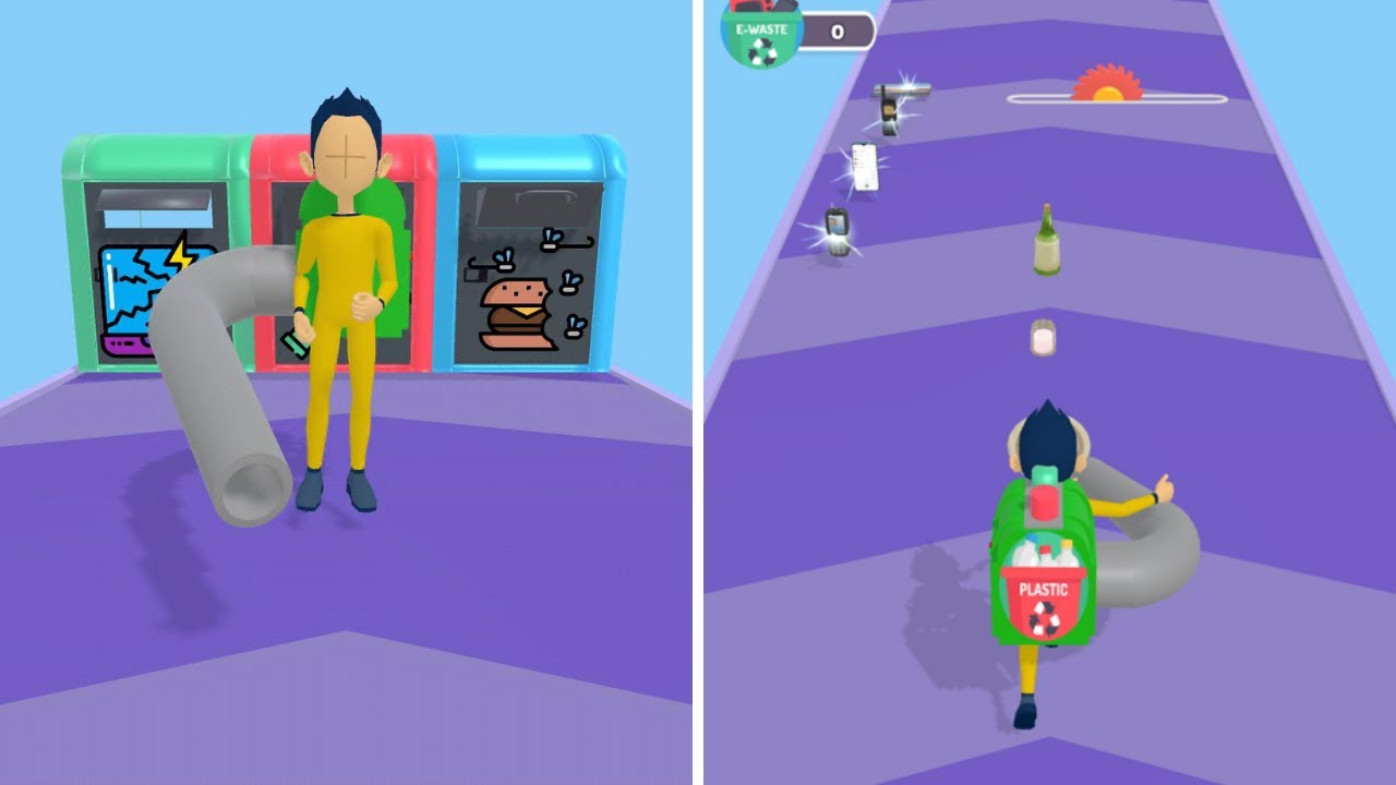 Recycling Hero ♻🗑👨🏻 Gameplay iOS - Recycling Waste - YouTube
