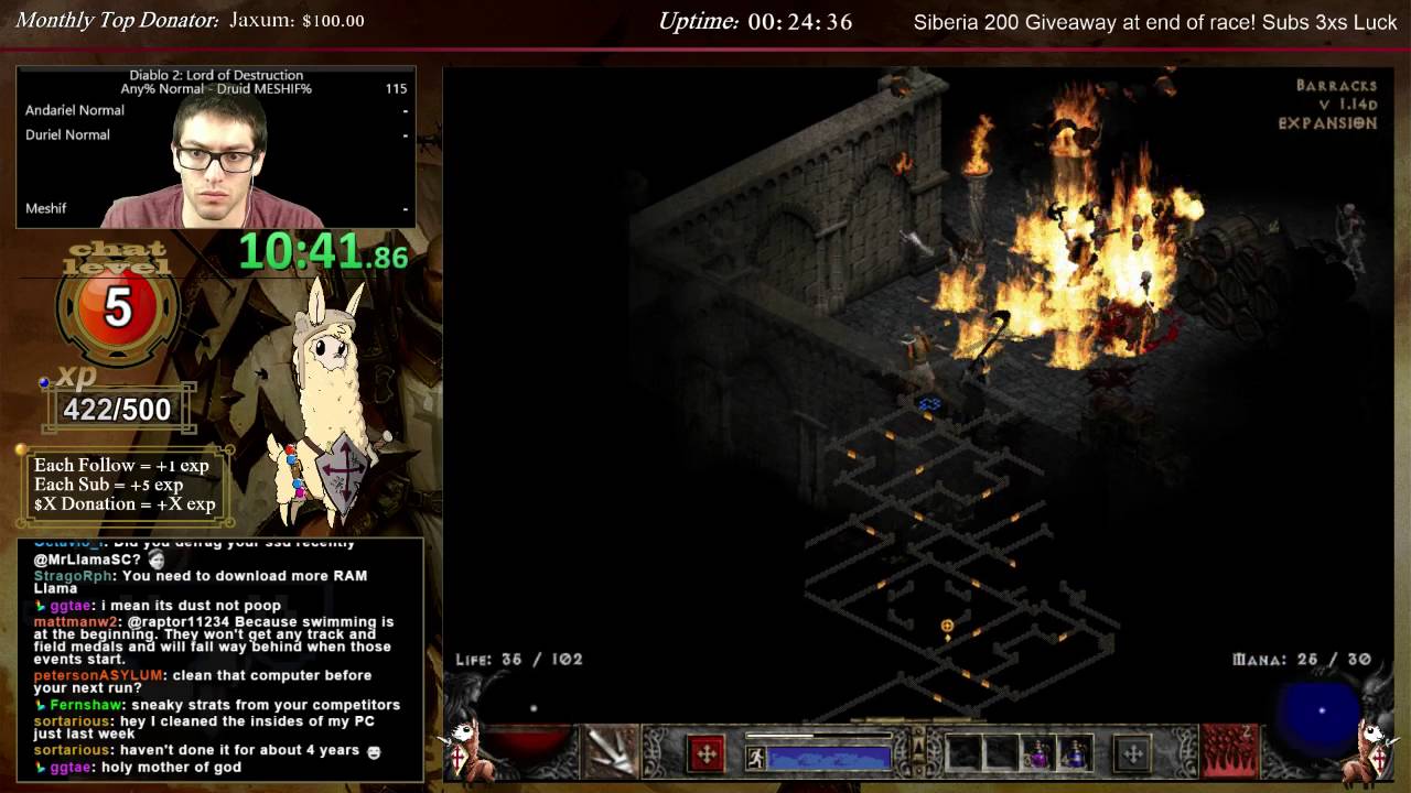 Diablo 2 - Meshif% Race vs Suhteevah! - YouTube
