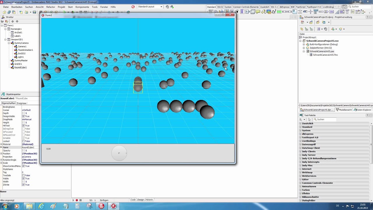 Check Sphere angle Demo in RAD Studio XE2 (FireMonkey XE2) - YouTube