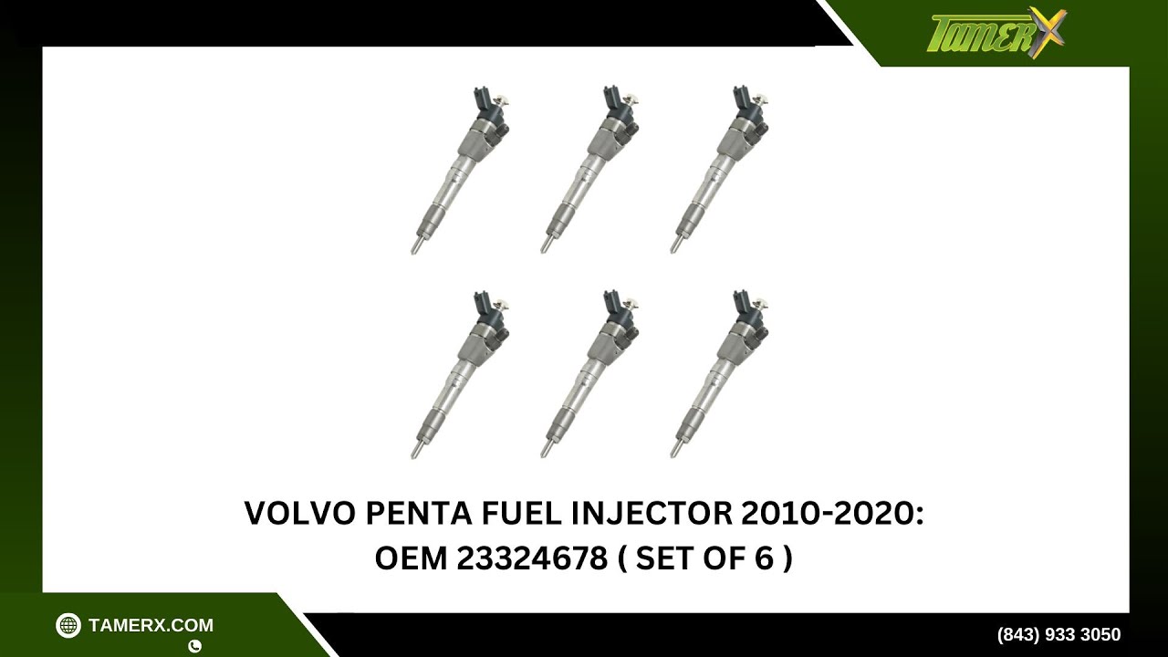 Volvo Penta Fuel Injector 2010-2020: OEM 23324678 ( Set of 6 ) - YouTube