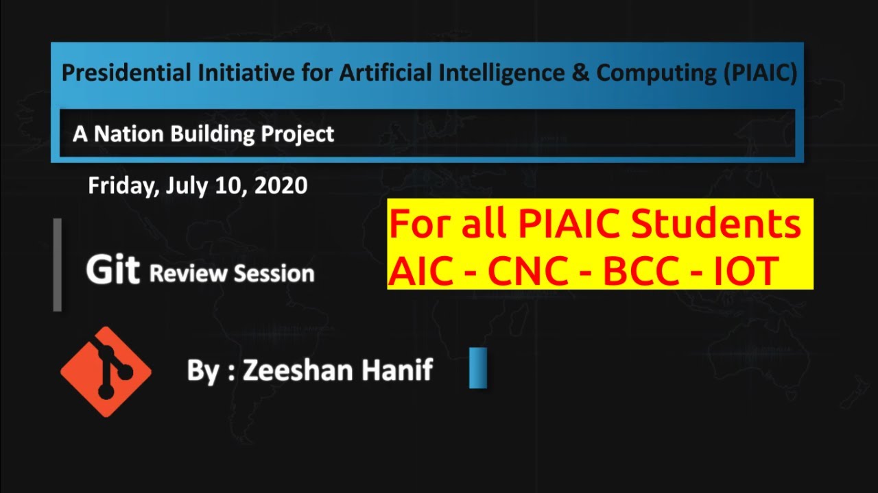 Version Control using Git and GitHub By Sir Zeeshan Hanif Friday at 06:00 PM (PST) - YouTube