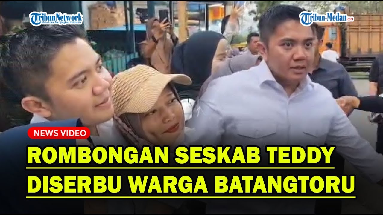 ROMBONGAN Seskab Teddy Cs Diserbu Warga Batangtoru Saat Mau Pergi Ngopi ...